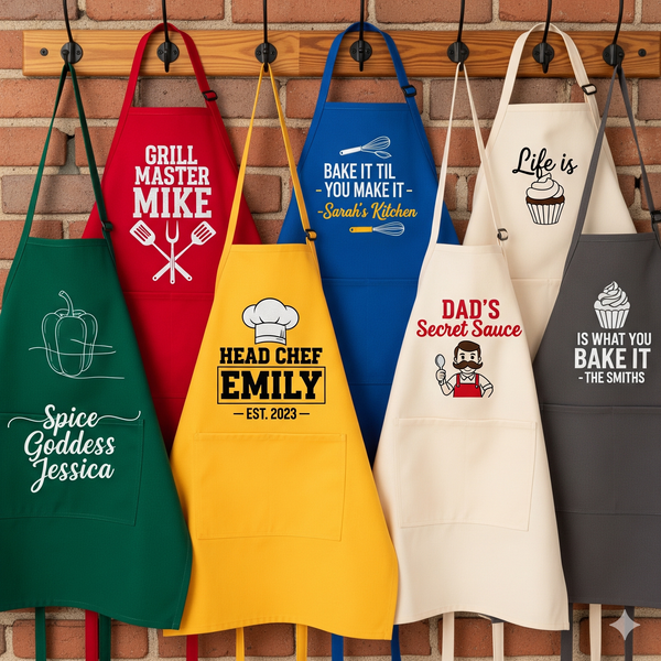 Personalized Cooking Aprons: Custom & Stylish Designs – Alpha Print