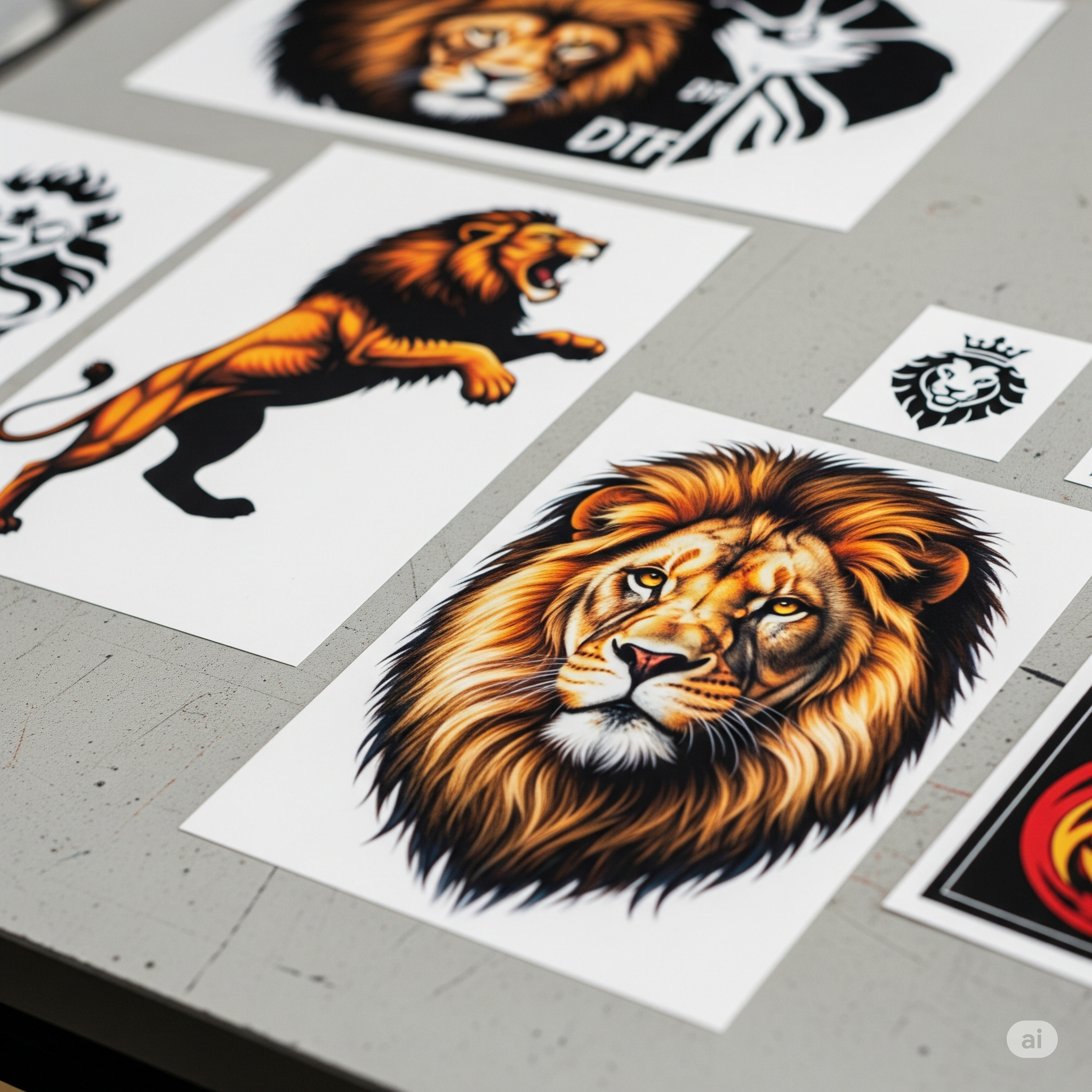 Lion DTF Transfers | Bold Vibrant Long-Lasting Custom Prints – Alpha Print